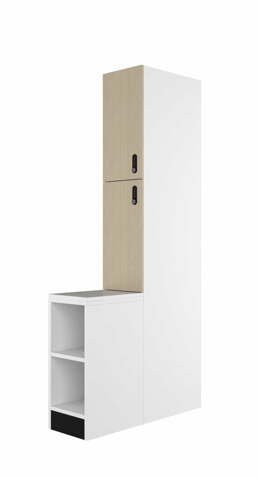 Laminate Lockers in Perth | Hanging Locker | Shoe Box & Bench Seat - Cubispec